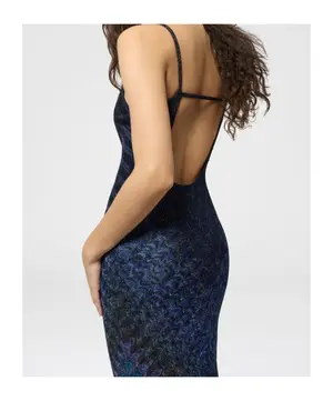 Missoni Zigzag-knit Open-back Dress