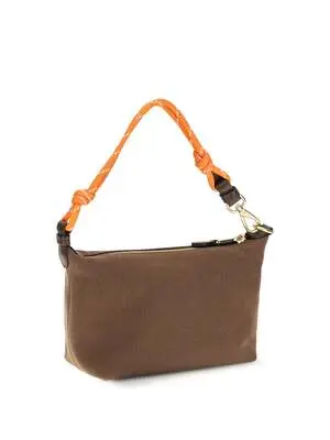 Miu Miu Cotton Shoulder Bag - Brown