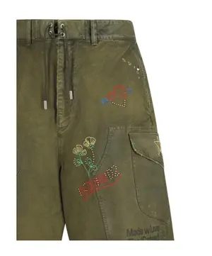 Dsquared2 Embroidered Drawstring Cargo Shorts