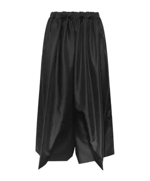 Comme Des Garçons Wide-leg Elongated Trousers - Black