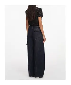 SELF-PORTRAIT Lace Tie Neck Top