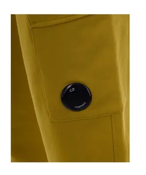 C.P. COMPANY Diagonal Raised Fleece Cargo Lens Sweatpants