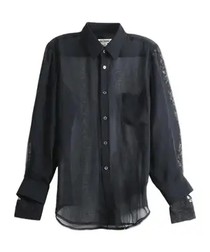 Comme Des Garçons Long-sleeved Shirt - Black