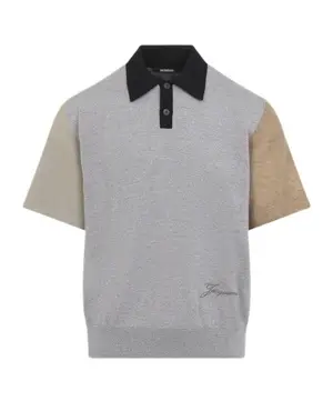 Jacquemus The Arlequin Polo Shirt - Gray