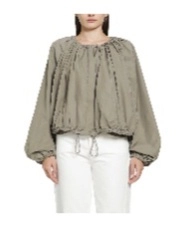 TOTEME Gathered Parachute Jacket - Green