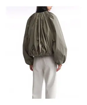 TOTEME Gathered Parachute Jacket - Green