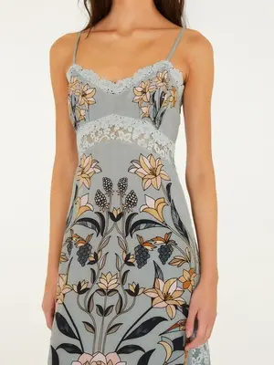 Farm Rio Floral Print Dress
