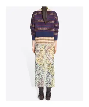 Dries Van Noten Jacquard Midi Skirt