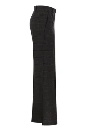 Max Mara Pacca Checked Straight-leg Pants