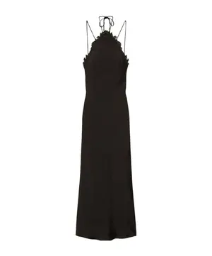 TWINSET Embroidered Long Skirt - Black