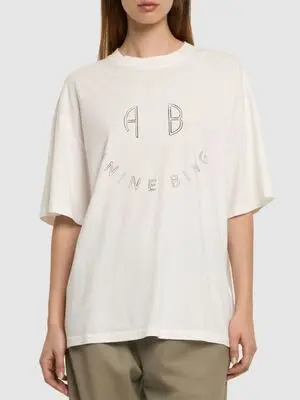 ANINE BING Kent Smiley Face Knitted T-shirt