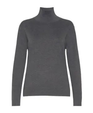 Max Mara Kiku Ribbed Turtleneck Sweater - Dark Grey