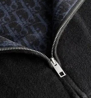 Dior Hooded Zip-up Jacket - Black