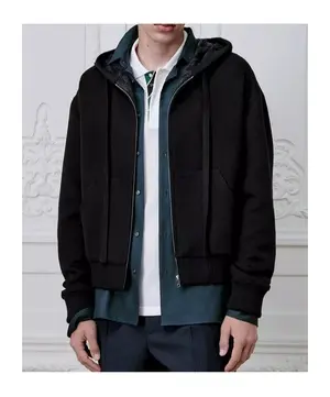 Dior Hooded Zip-up Jacket - Black