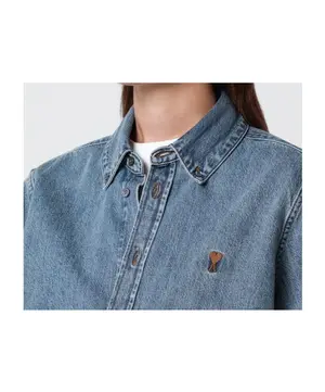 AMI Paris Long-sleeved Denim Shirt