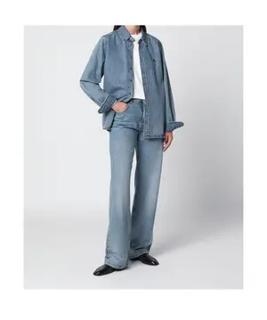 AMI Paris Long-sleeved Denim Shirt