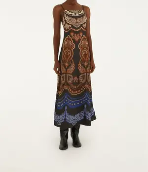 Farm Rio Sleeveless Camisole Maxi Dress