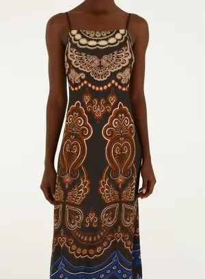 Farm Rio Sleeveless Camisole Maxi Dress