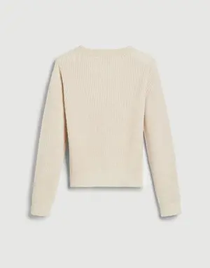 Brunello Cucinelli Sparkling Cashmere English Rib Sweater