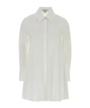 Alaïa A-line Poplin Shirt Dress