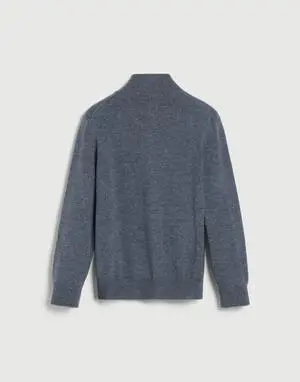 Brunello Cucinelli Cashmere Cardigan With Zipper And Logo