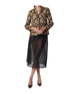 Dries Van Noten Floral Gobelin Blazer - Brown