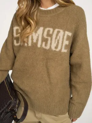 SAMSOE SAMSOE Crew Neck Straight Sweater