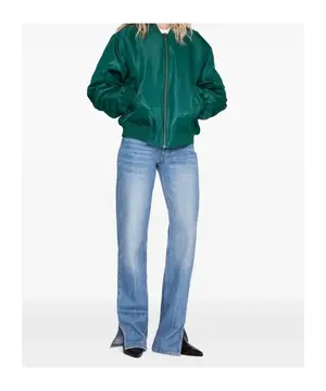 ANINE BING Leon Bomber Deep Emerald - Green