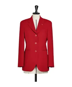 Max Mara Wool Cady Blazer - Red