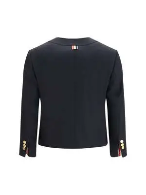 Thom Browne Hopsack Cardigan Jacket