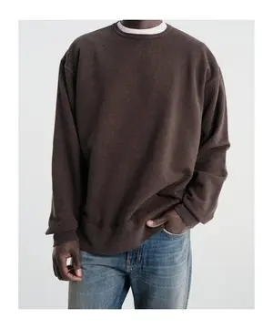 MAISON MARGIELA Denim-patchwork Crew-neck Sweatshirt