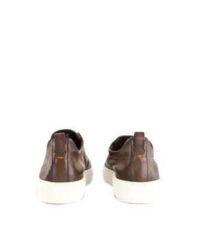 Santoni Round Toe Slip-on Sneakers