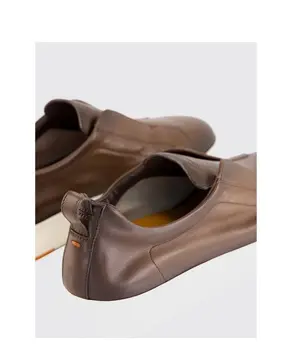 Santoni Round Toe Slip-on Sneakers