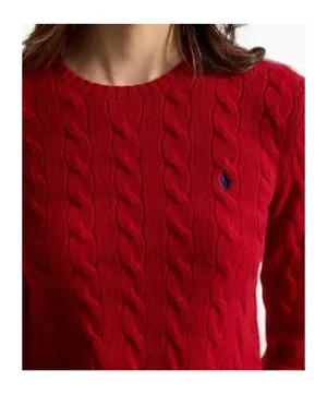 Polo Ralph Lauren Cable-knit Wool-cashmere Crewneck Sweater
