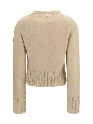 Moncler Ribbed Mock-neck Knitted Sweater