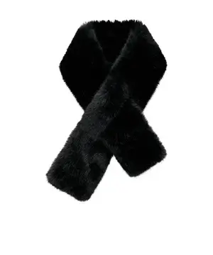 BY MALENE BIRGER Pella Faux Fur Scarf - Black