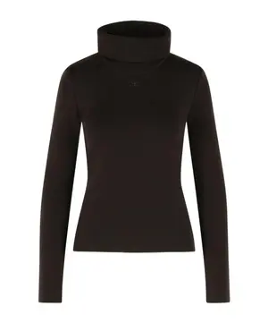 COURREGES Turtleneck Sweater - Brown