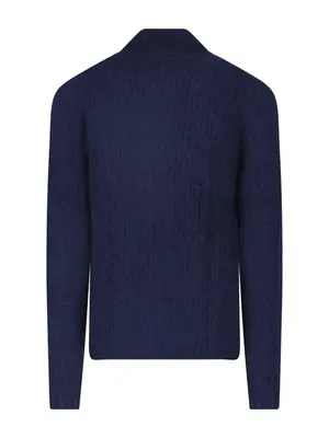 Aspesi Zip-up Ribbed-knit Cardigan