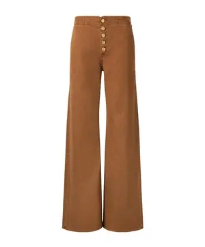 Ulla Johnson Low-rise Wide-leg Jeans - Brown