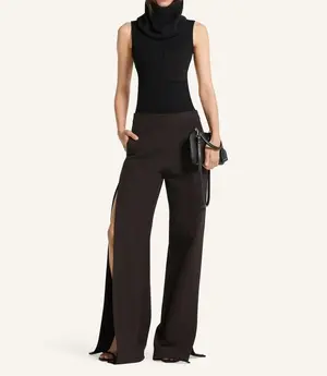 COURREGES High-neck Cut-out Bodysuit