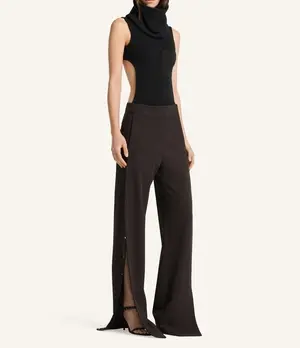 COURREGES High-neck Cut-out Bodysuit
