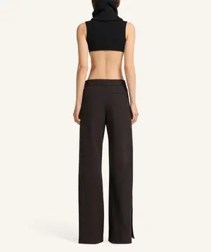 COURREGES High-neck Cut-out Bodysuit