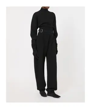 Max Mara Cropped Wool And Cashmere Jersey Sweatshirt - Dark Gray
