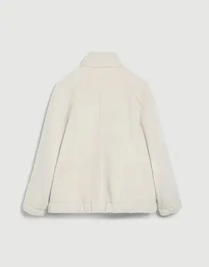Brunello Cucinelli Virgin Wool And Cashmere Double Cloth Coat With Monili