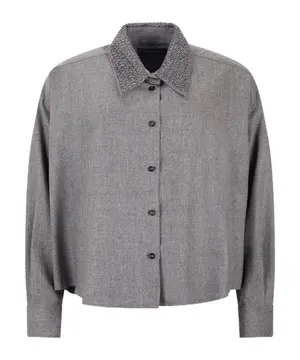 Fabiana Filippi Wool Shirt - Gray