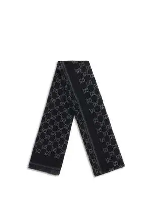 Gucci Miss Stenny Gg Monogram Wool Scarf