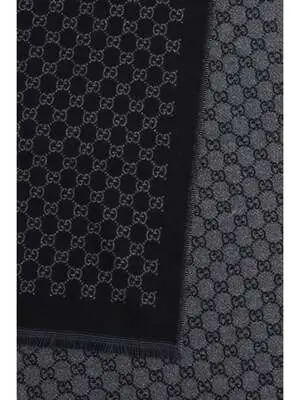 Gucci Miss Stenny Gg Monogram Wool Scarf
