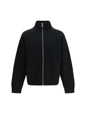 Axel Arigato Core Wool Zip-up Sweater - Black