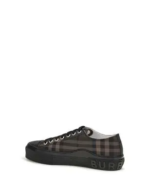 Burberry Jack Check Nylon-blend Sneakers - Brown