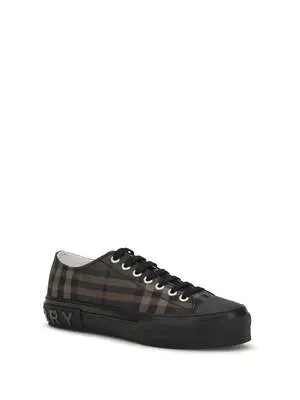 Burberry Jack Check Nylon-blend Sneakers - Brown